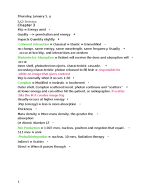 Ch. 2 Rad Protection Notes - Radiation Protection Chapter 2 Notes R M I ...