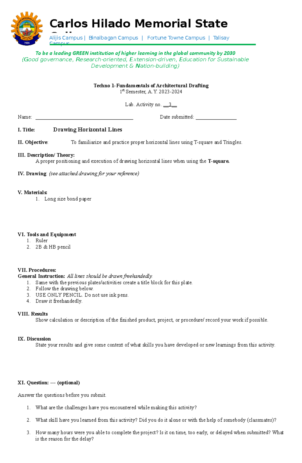 Mathematics pattern - College of Computer Studies Techno 1-Fundamentals ...