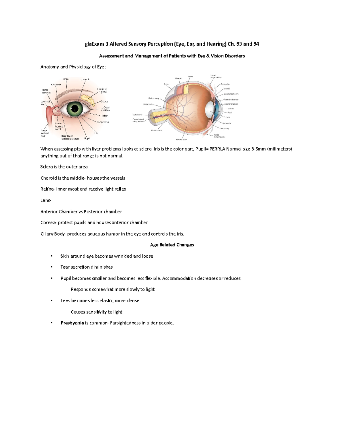 HIT2 - Altered Sensory Perception - glaExam 3 Altered Sensory ...