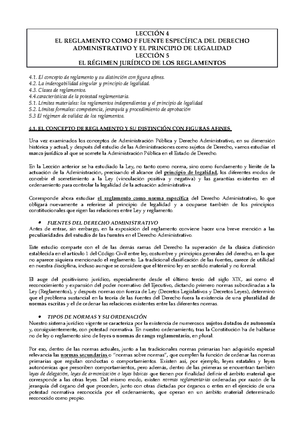 Lección 4-5 admin pdf - Instituciones básicas de derecho público - StuDocu