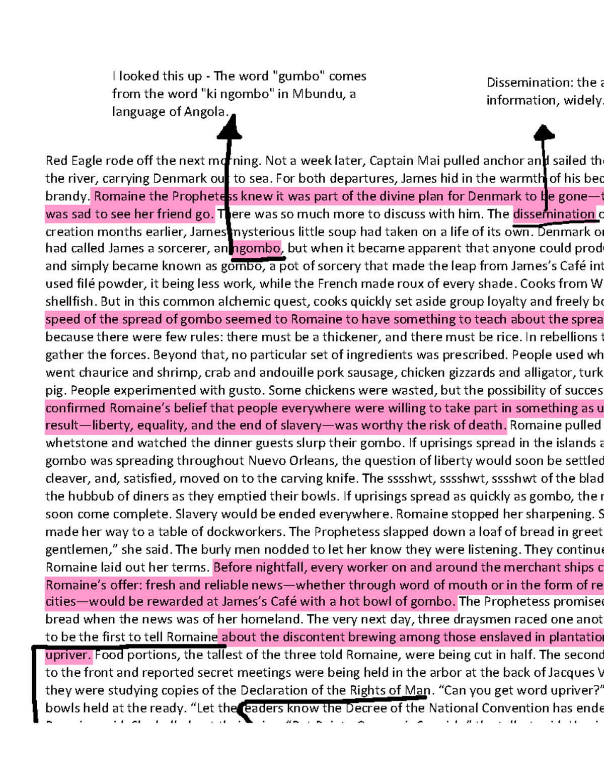 Begin the World Over close reading - Red Eagle rode off the next ...
