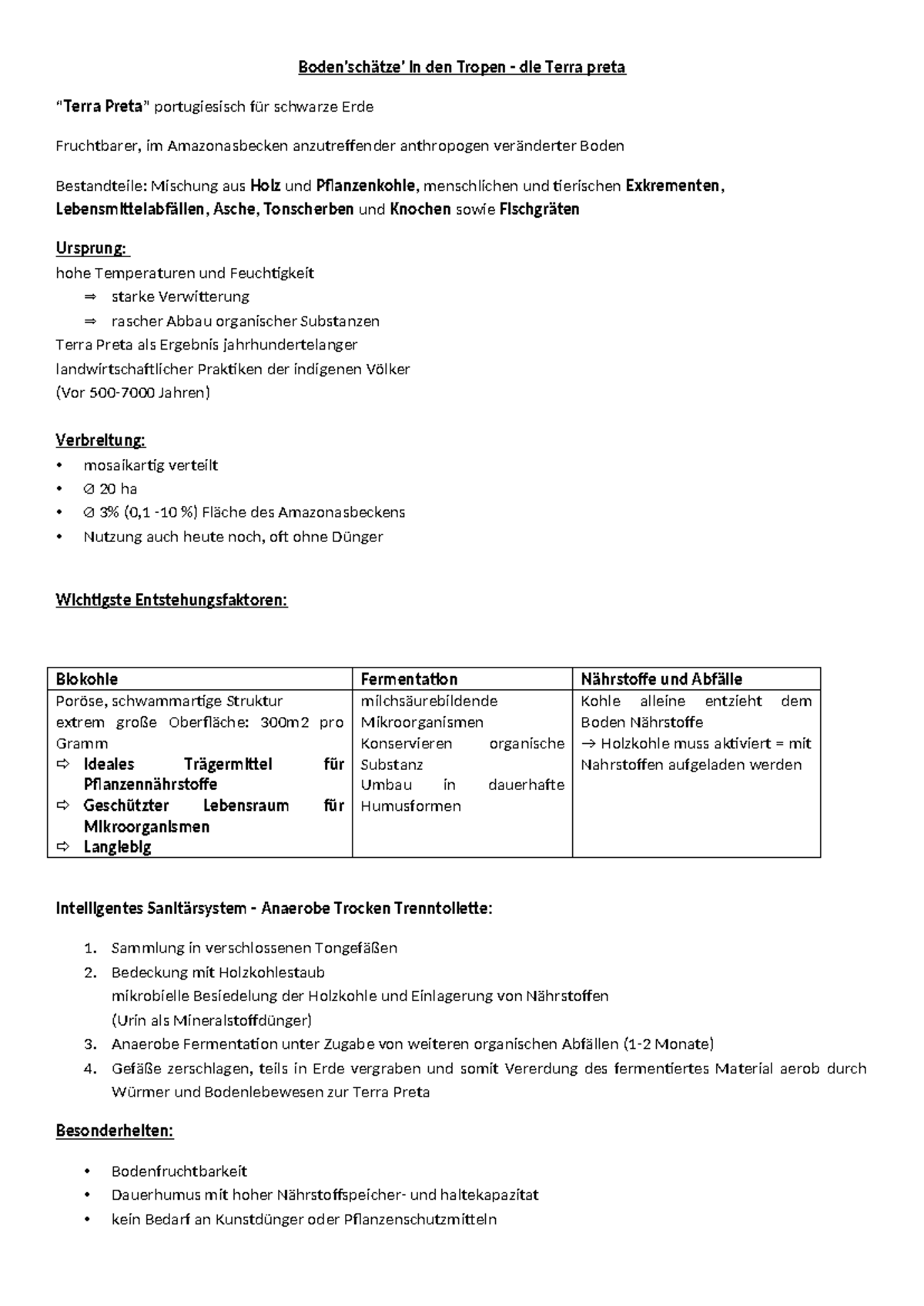 Terra preta handout alt - Boden'schätze' in den Tropen - die Terra ...