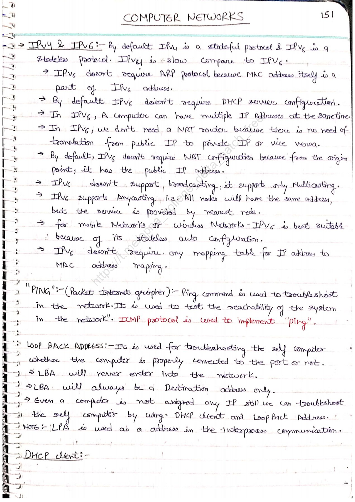 Computer Network Notes for Placement - Btech cse - Studocu