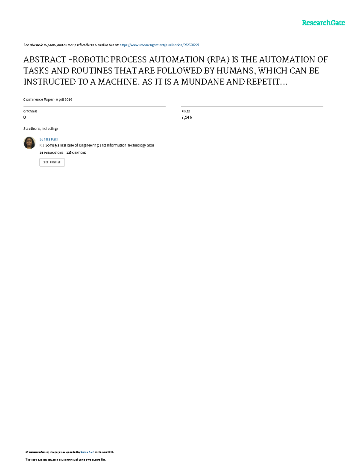 Areviewon RPAFuture SSRN 2019 - See discussions, stats, and author ...