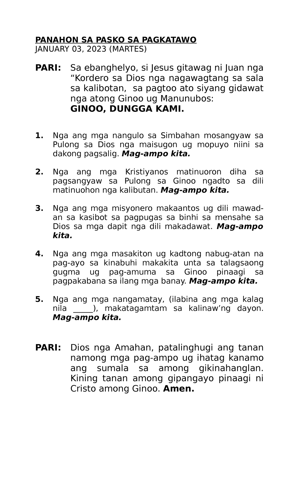 POF JAN3 7 weekdays - pof - PANAHON SA PASKO SA PAGKATAWO JANUARY 03 ...