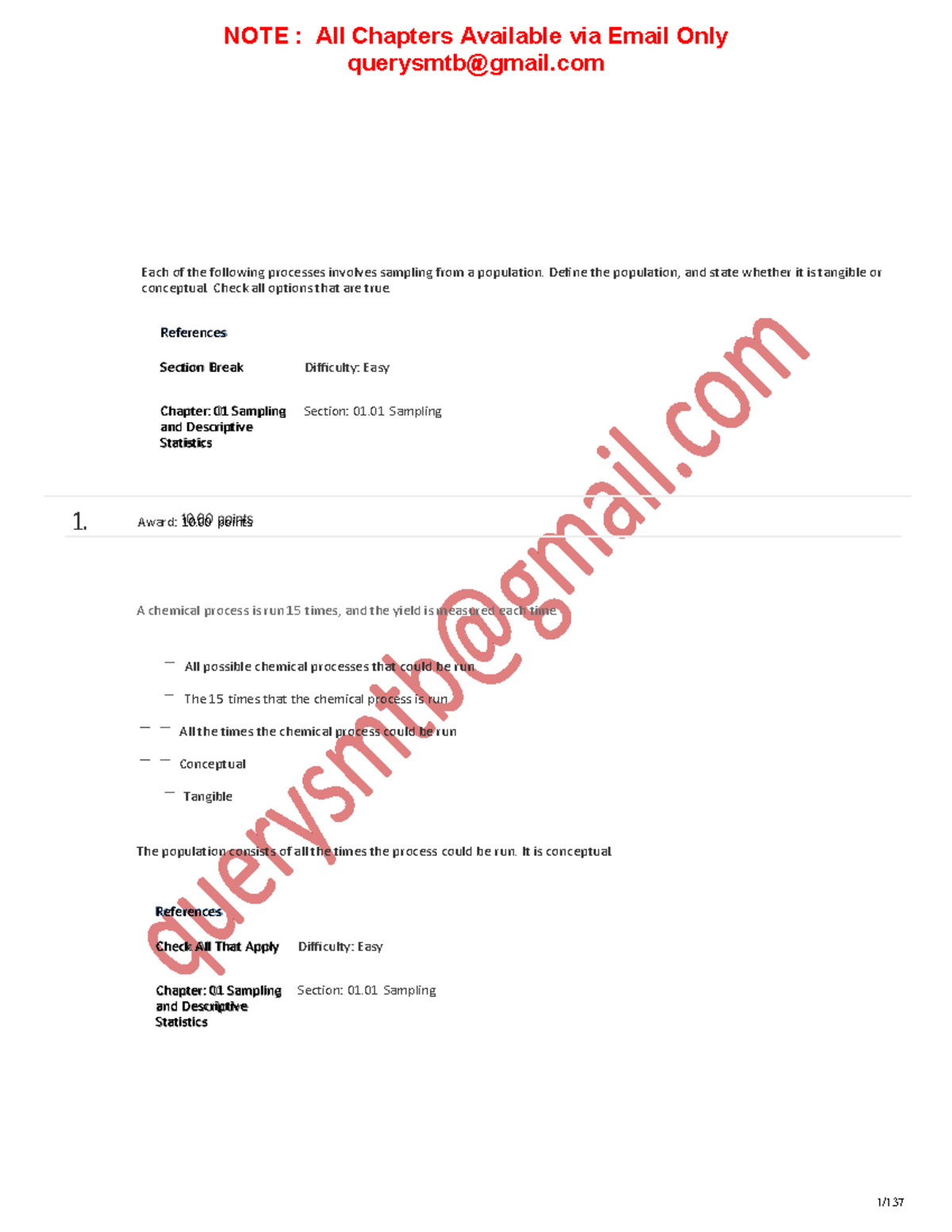 Statistics for Engineers and Scientists 5th Edition By William Navidi ...