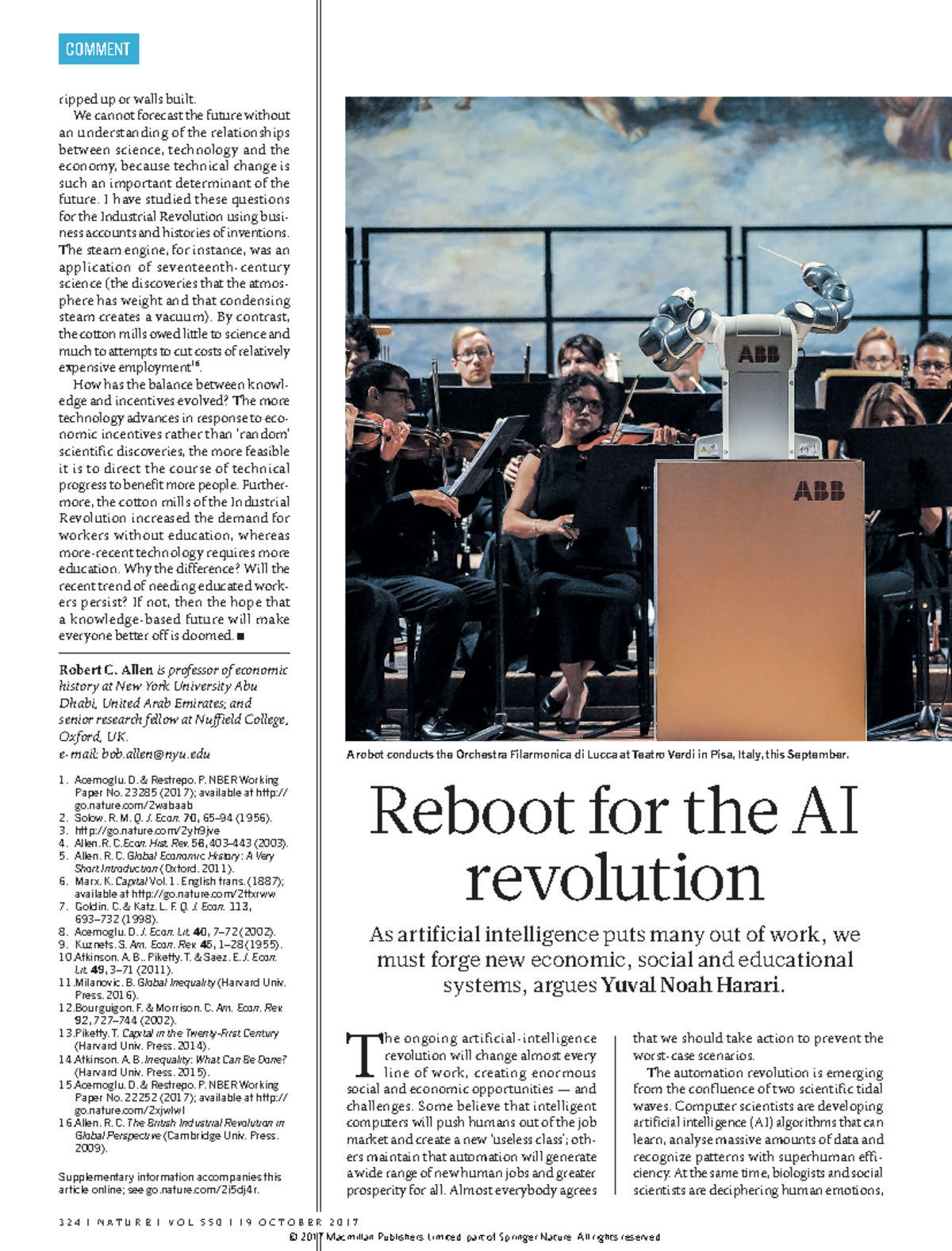 550324 a - the importance of ai - ripped up or walls built. We cannot ...