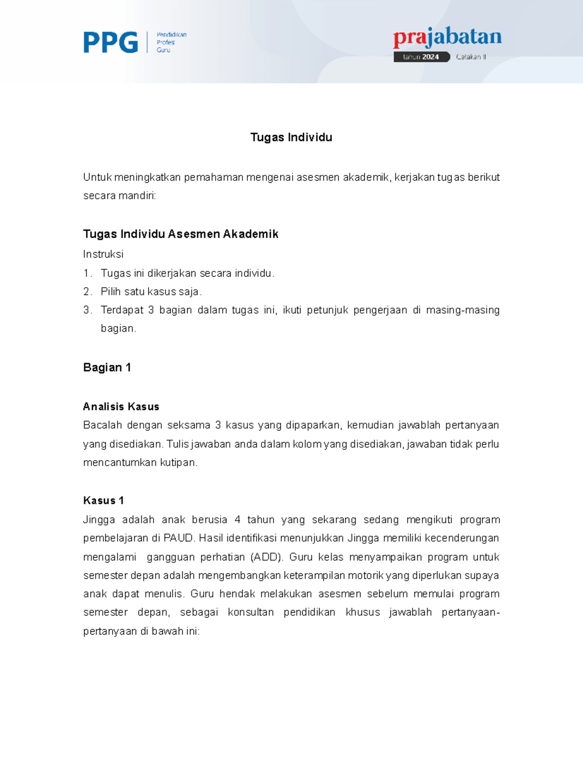 Tugas Individu - modul pengantar anak berkebutuhan khusus - Tugas Individu Untuk meningkatkan ...