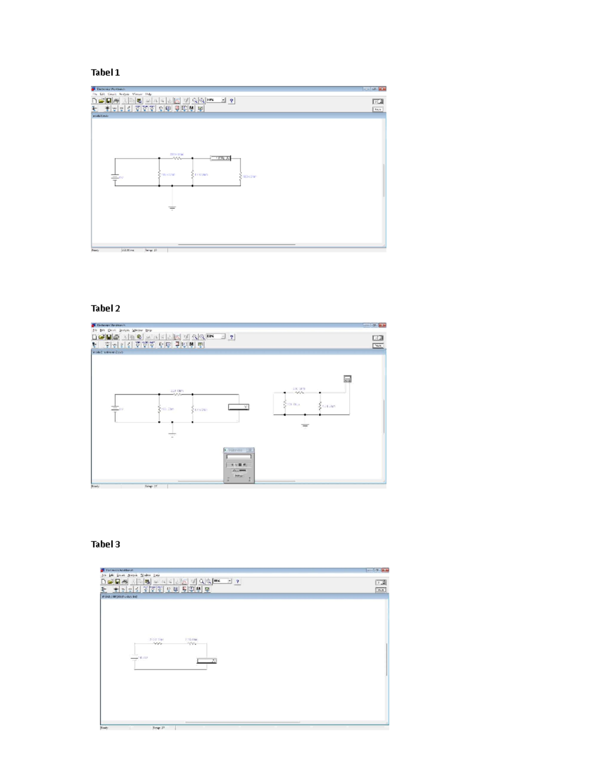Rangkaian Modul 2 - Electrical Circuit - Tabel Tabel Tabel Tabel Tabel ...
