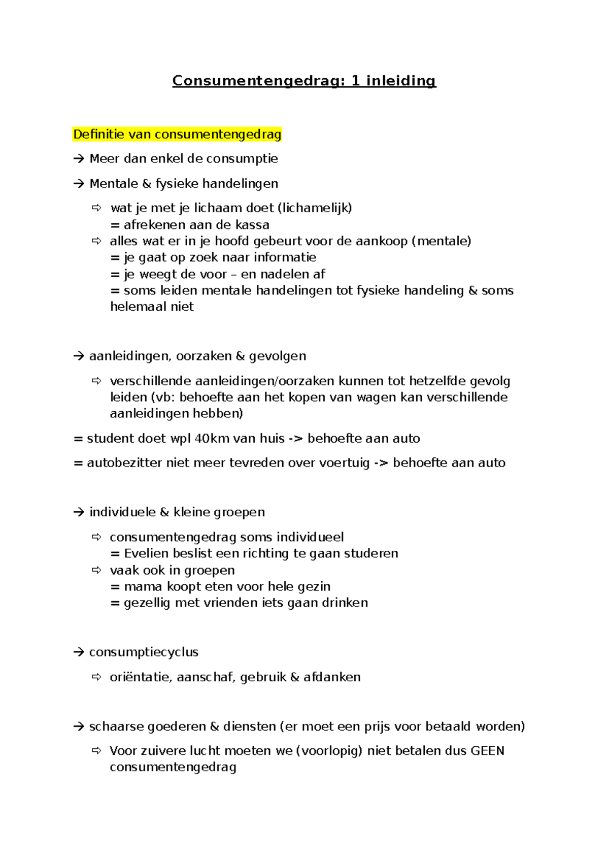 Consumentengedrag 1 inleiding - Consumentengedrag: 1 inleiding ...