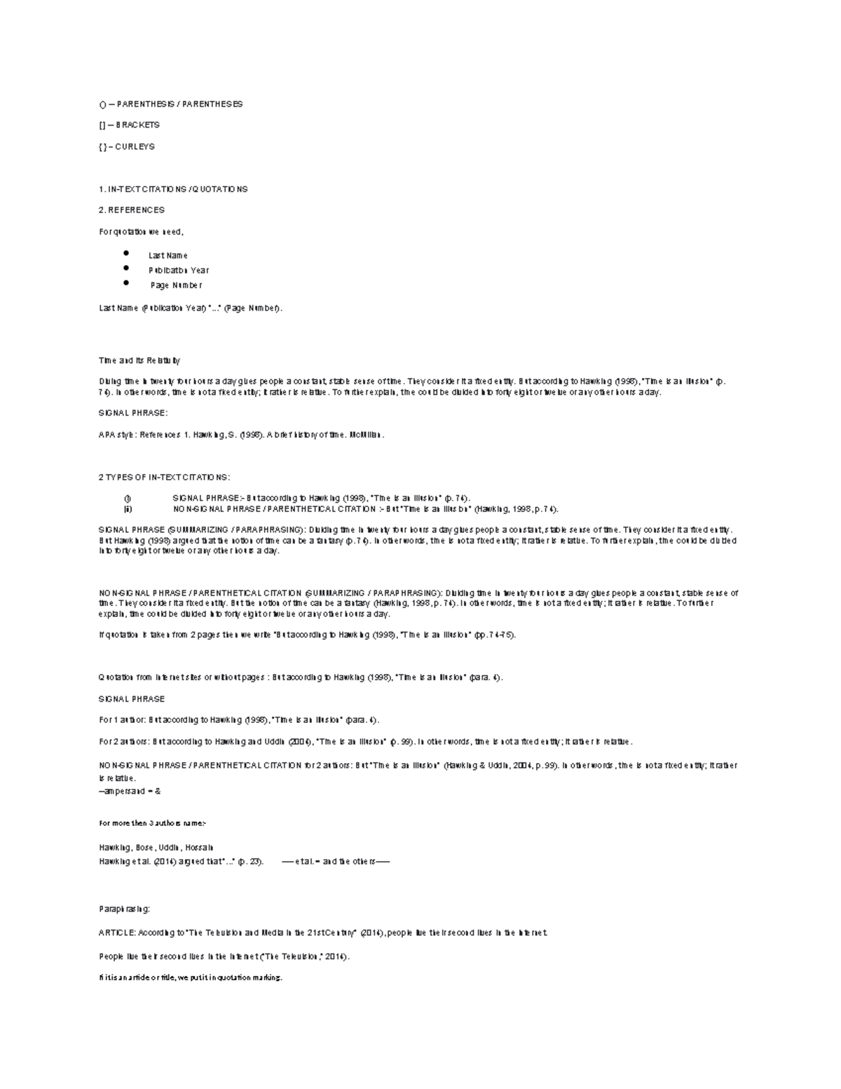 Parenthesis - ( ) - PARENTHESIS / PARENTHESES [ ] - BRACKETS ...