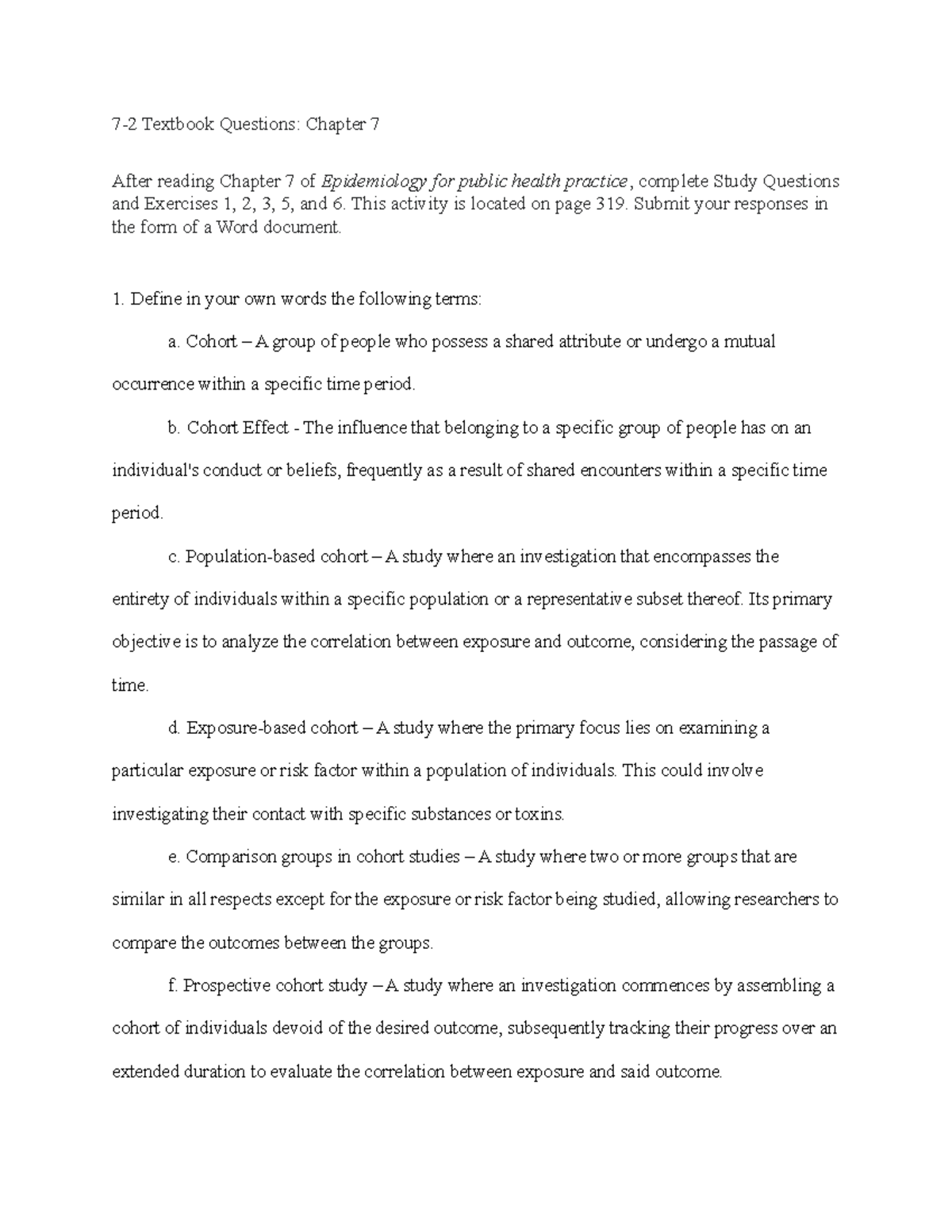 7-2 Textbook Questions Ch. 7 - 7-2 Textbook Questions: Chapter 7 After ...