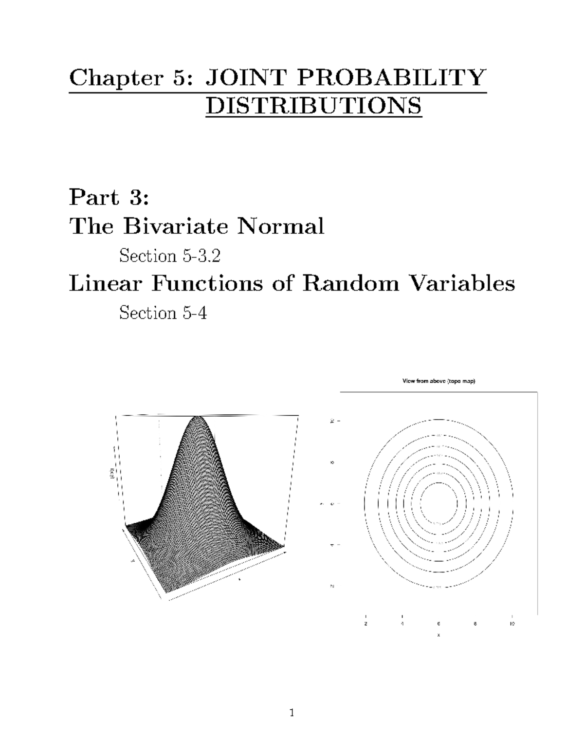 Ch5 pt3 - Lecture notes 5 part 3 - Chapter 5: JOINT PROBABILITY ...