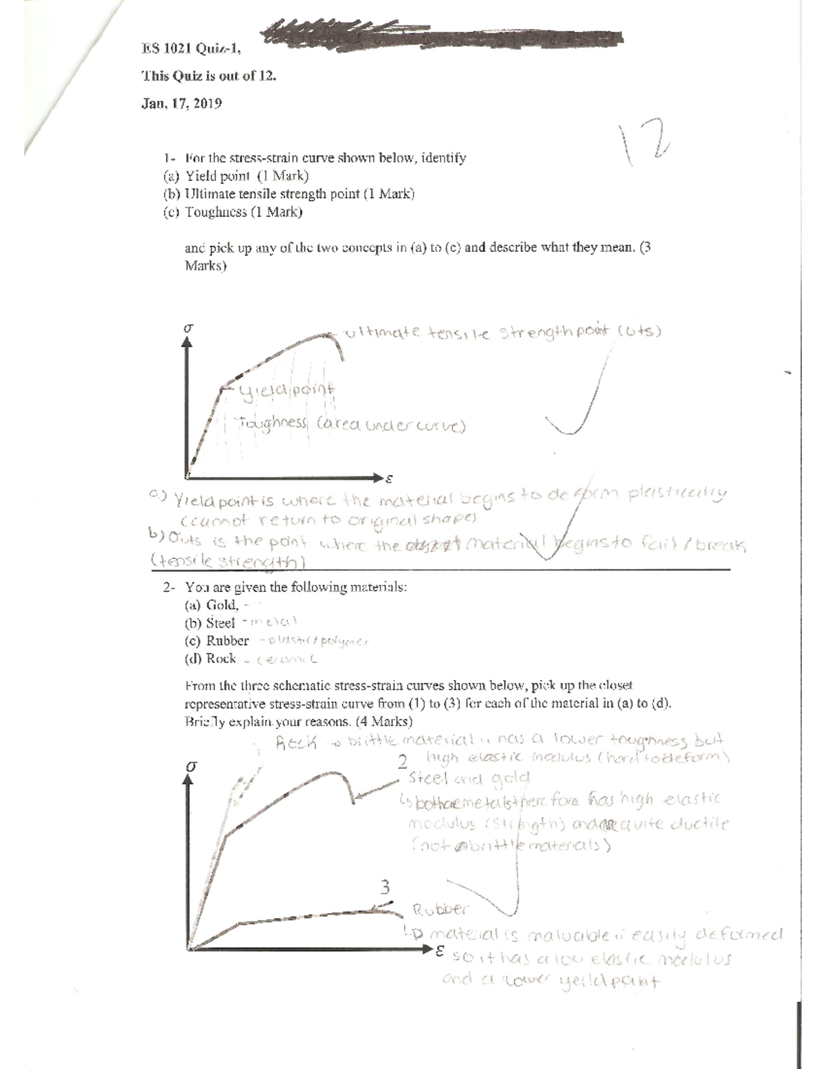 1021 Quiz1 2018 S2 - quiz - Engineering Science 1021A/B - Studocu