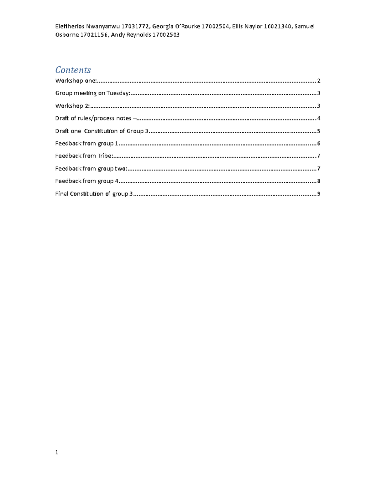 Final Process Notes - Portfolio Work - Eleftherios Nwanyanwu 17031772 ...