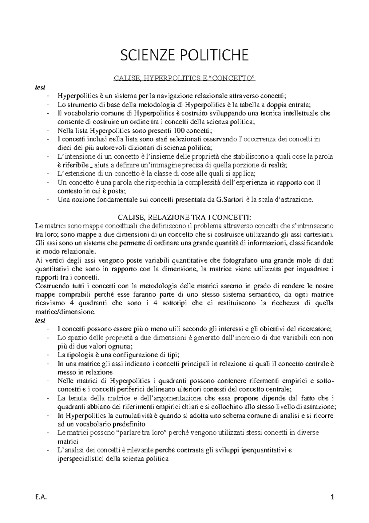 Scienze Politiche - SCIENZE POLITICHE CALISE, HYPERPOLITICS E “CONCETTO ...