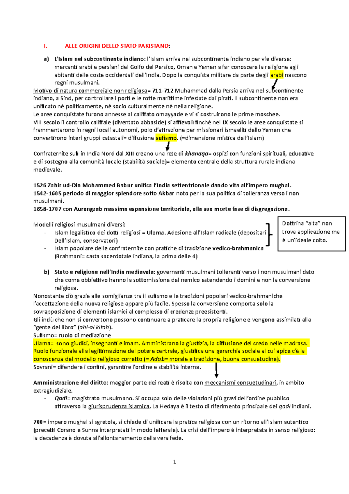 Pakistan. Islam, potere e democratizzazione Elisa Giunchi - I. ALLE ...