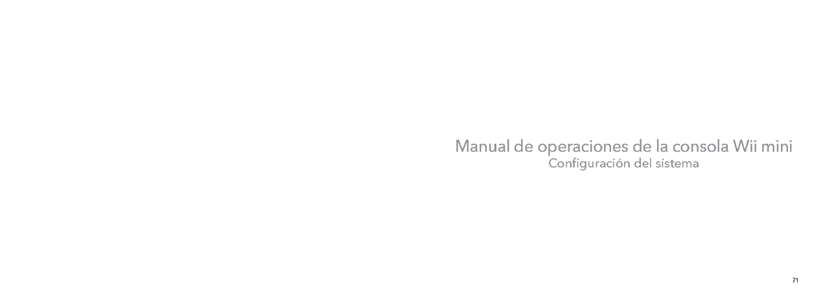 Wii mini OM (Model RVL-201) ES - Manual de operaciones de la consola ...