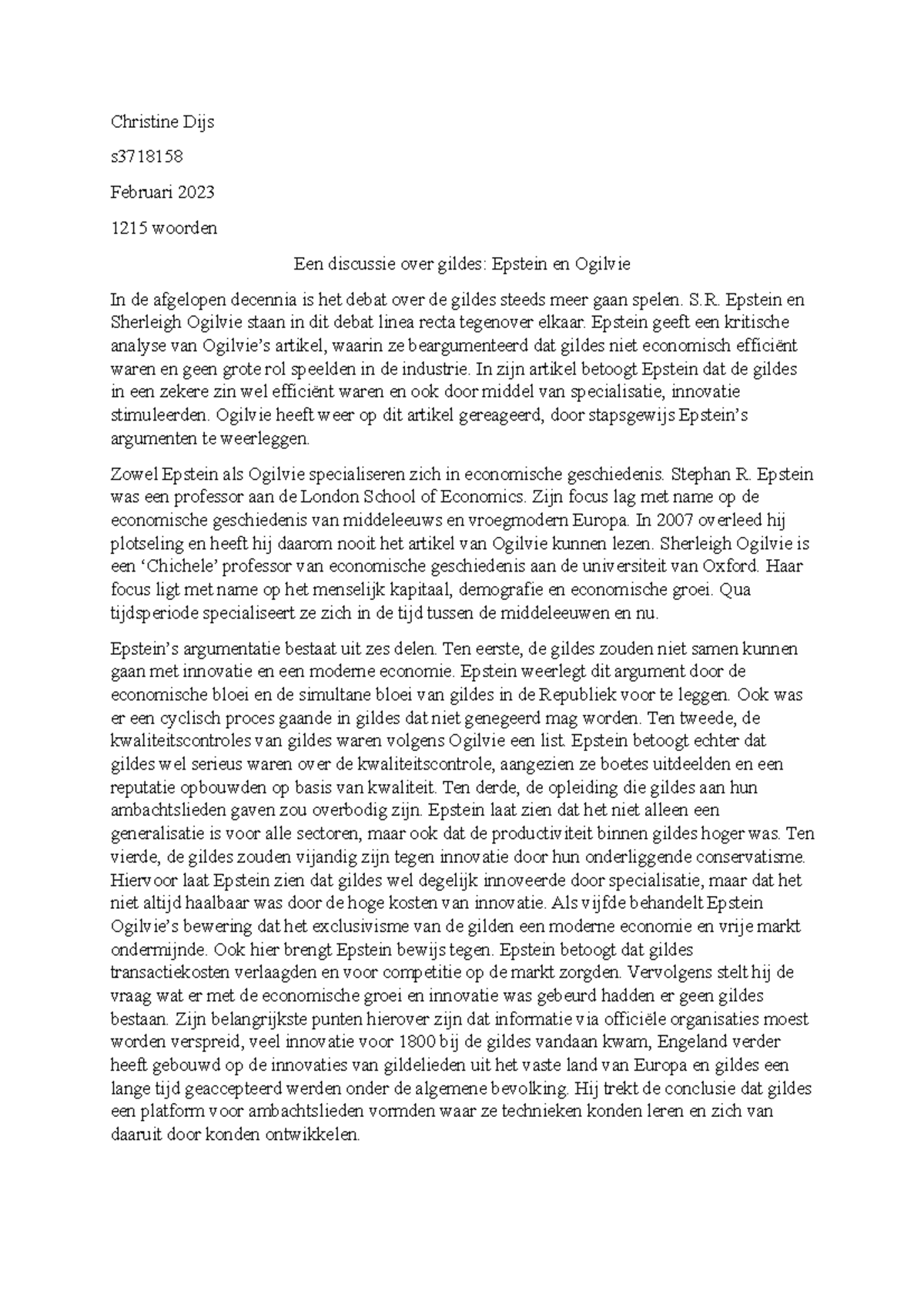 Essay ESG Epstein en Ogilvie - Christine Dijs s Februari 2023 1215 ...