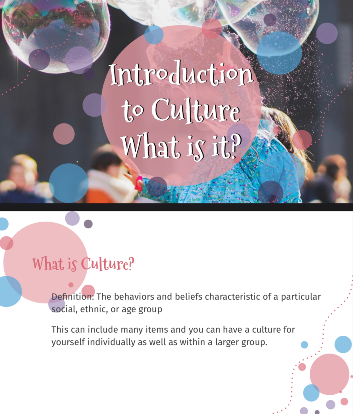 Introduction to culture - Studocu