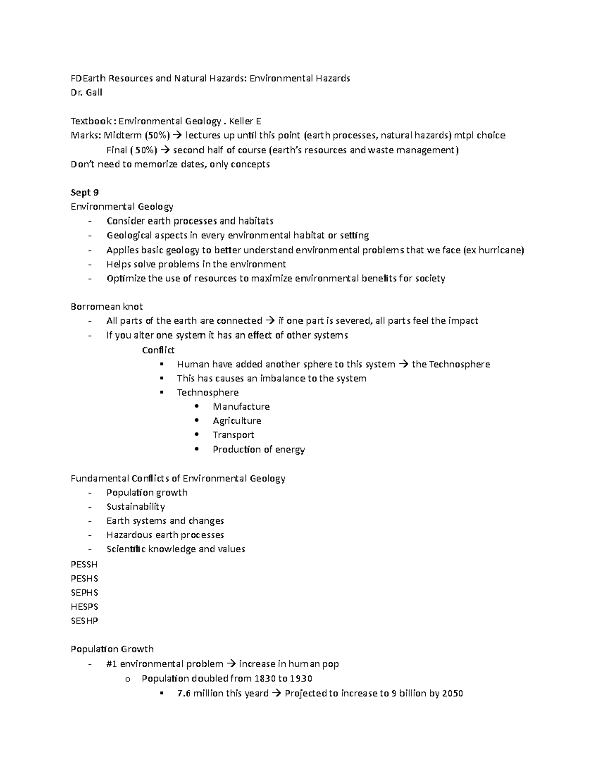 Earth Resources and Natural Hazards - Gall Textbook : Environmental ...