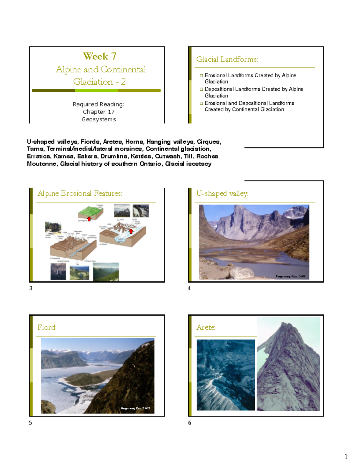 7.2 Geo Glaciation - Lecture notes - Warning: TT: undefined function ...