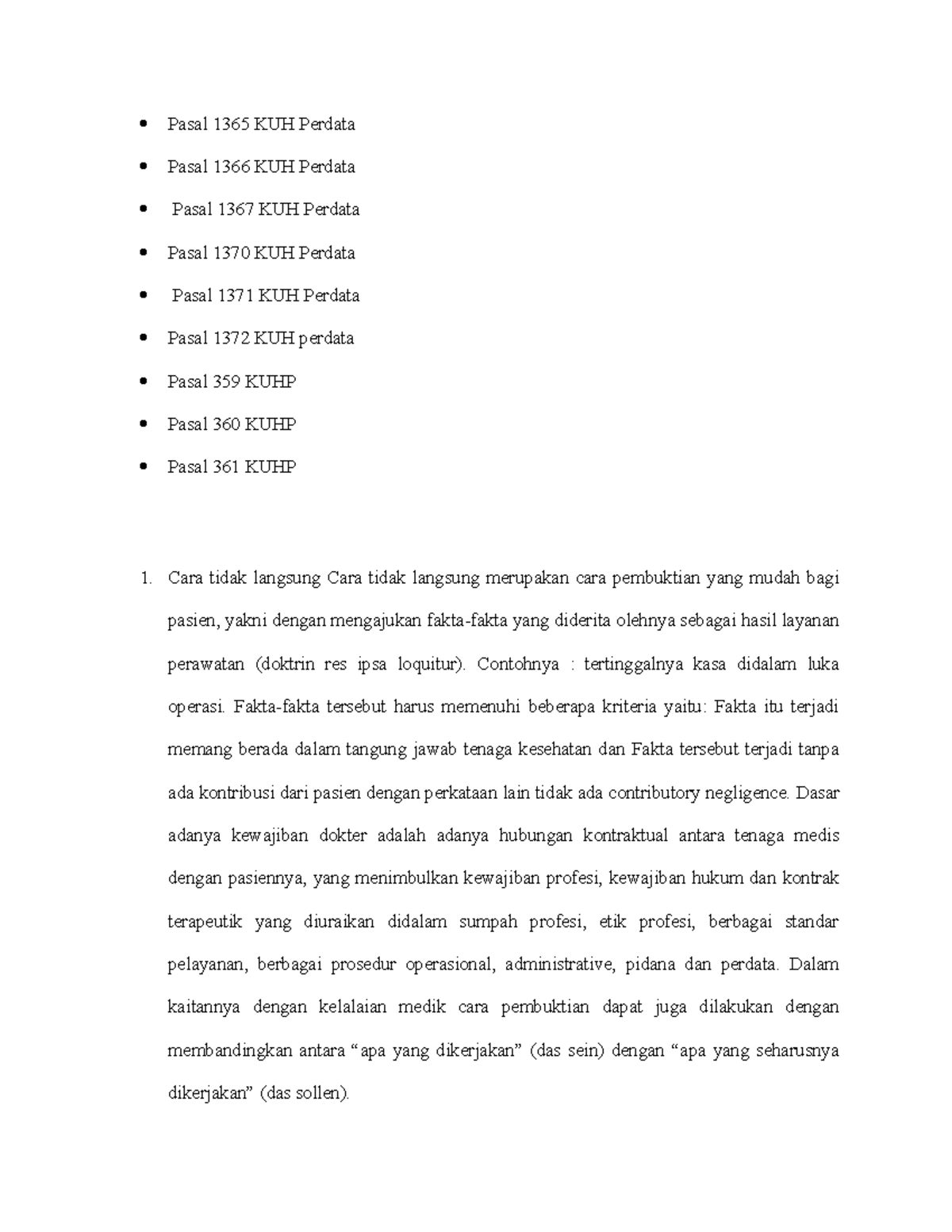 Pasal 1365 KUH Perdata - Pasal 1365 KUH Perdata Pasal 1366 KUH Perdata ...