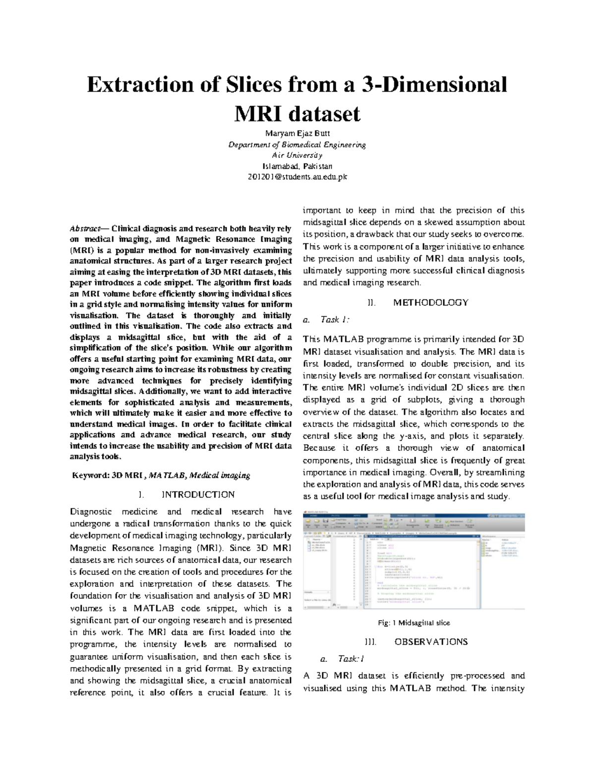 Lab6 - Medical imaging report about the processing of DICOM images and ...