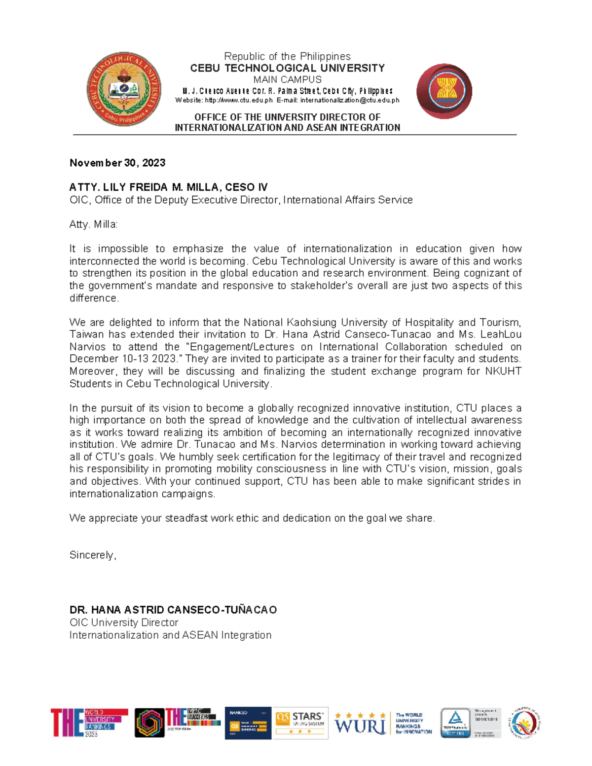 Cover Letter - Tunacao - adasd - Republic of the Philippines CEBU ...