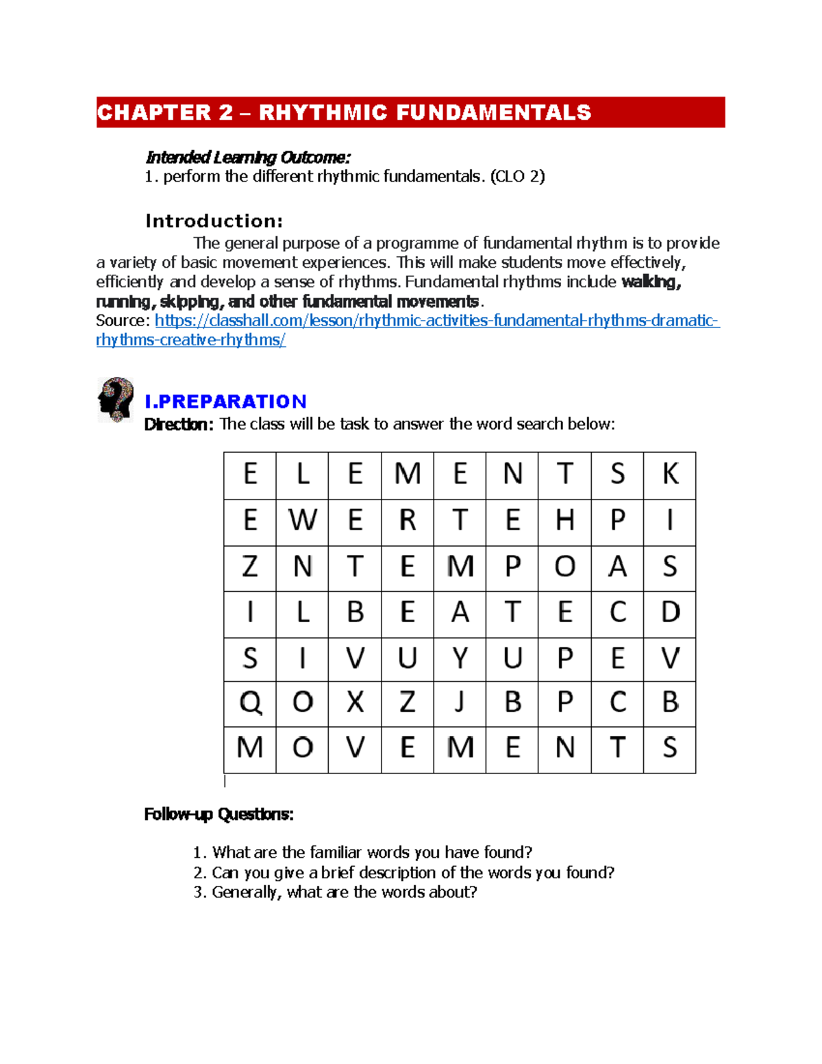 3.-Notes- Chapter-2 - FOR NOTES - CHAPTER 2 – RHYTHMIC FUNDAMENTALS ...
