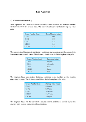 Introduction to Programming Sample Exam Paper & Solutions - DUBLIN CITY ...