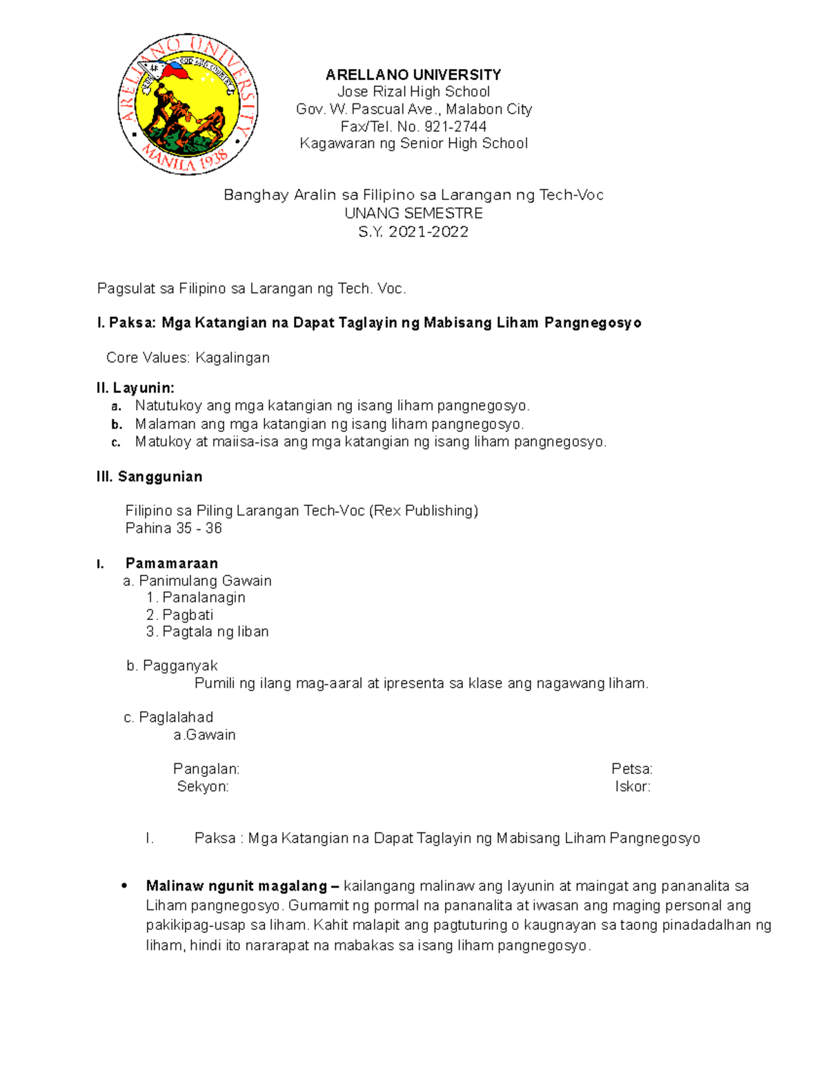 Inbound 6215834860474785347 - ARELLANO UNIVERSITY Jose Rizal High ...
