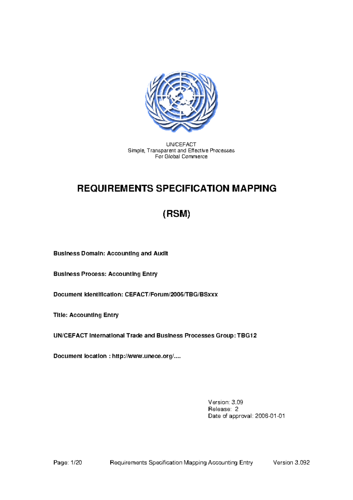 RSM Accounting Entry v3 - REQUIREMENTS SPECIFICATION MAPPING (RSM ...