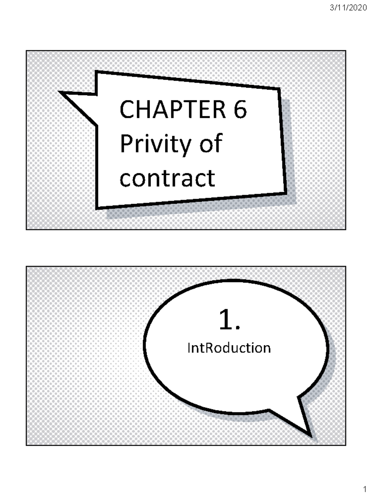 Elements of Contract - Privity - CHAPTER 6 Privity of contract 1 ...