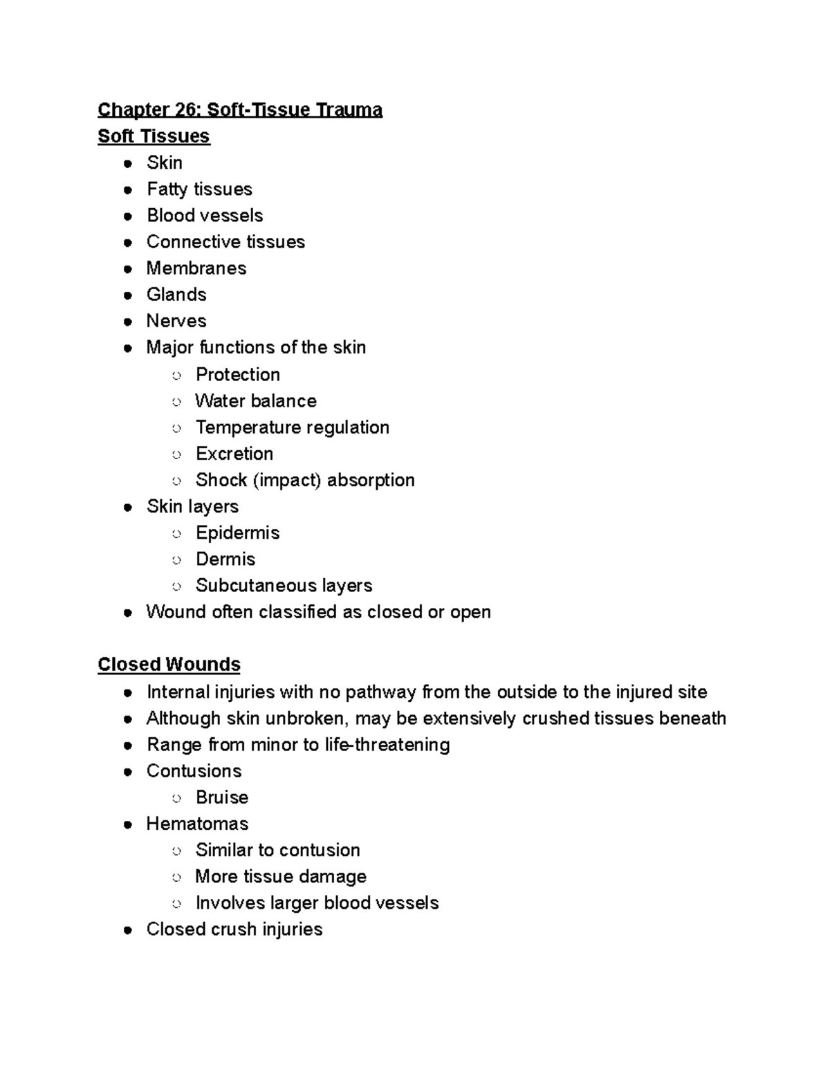 Chapter 26 Soft-Tissue Trauma - Chapter 26: Soft-Tissue Trauma Soft ...