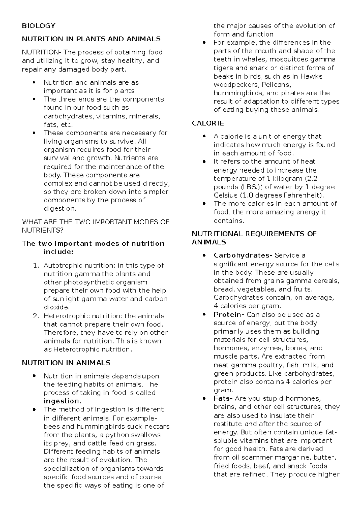 Biology- Quarter 4 - a little note to help you out : ) - BIOLOGY ...