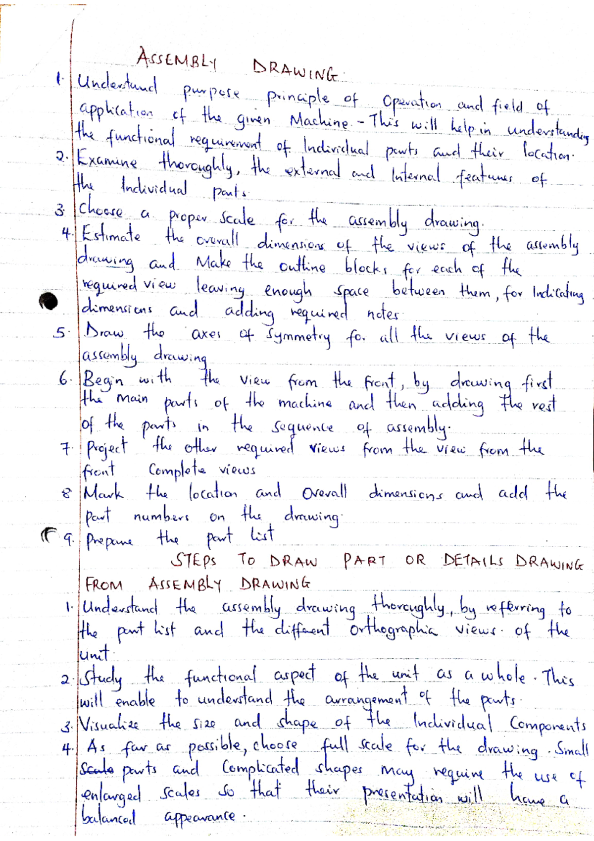 Assembly drawing - ASSEMBLY DRAWING 1. Understand purpose principle of ...