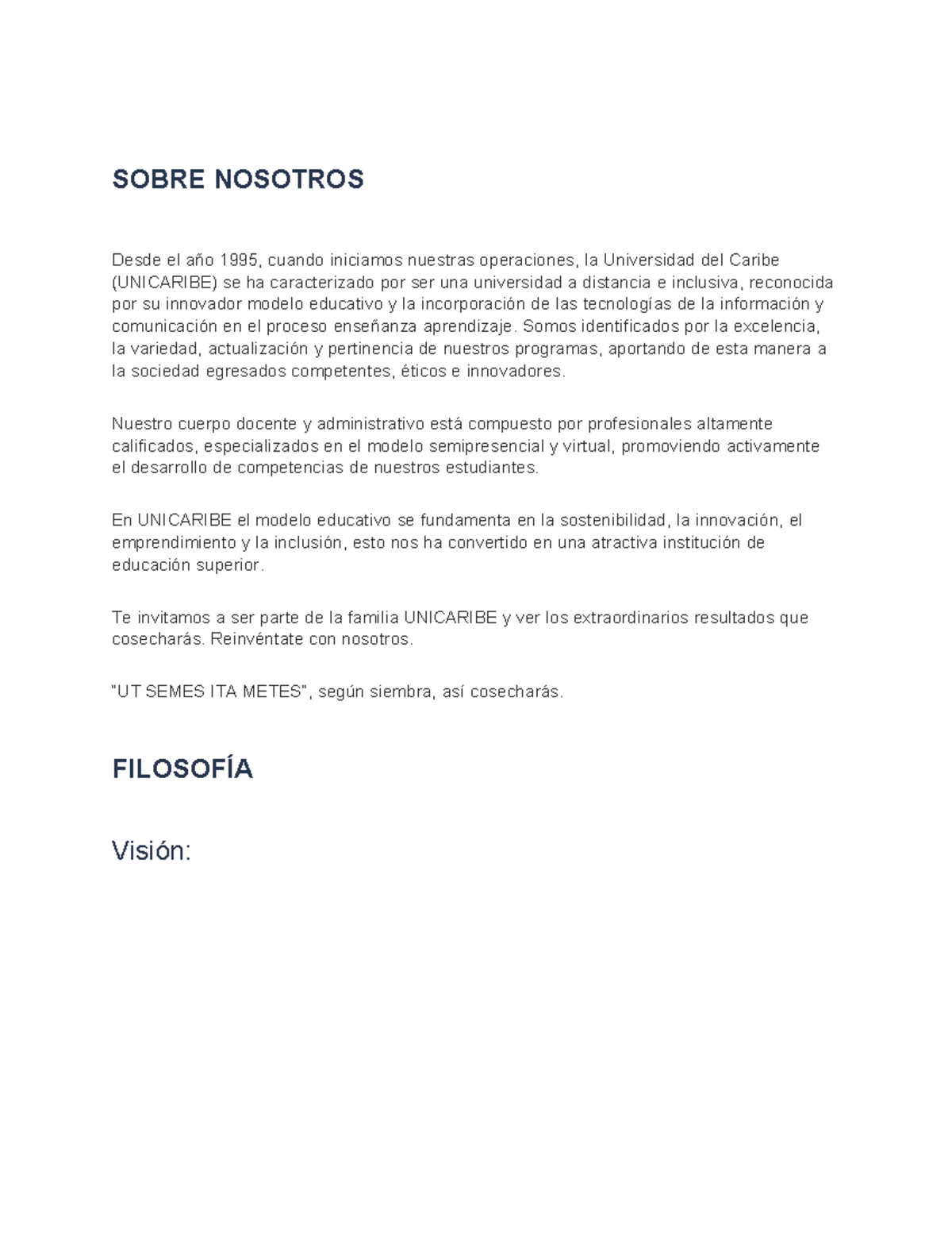 Sobre Nosotros - SOBRE NOSOTROS Desde el año 1995, cuando iniciamos ...