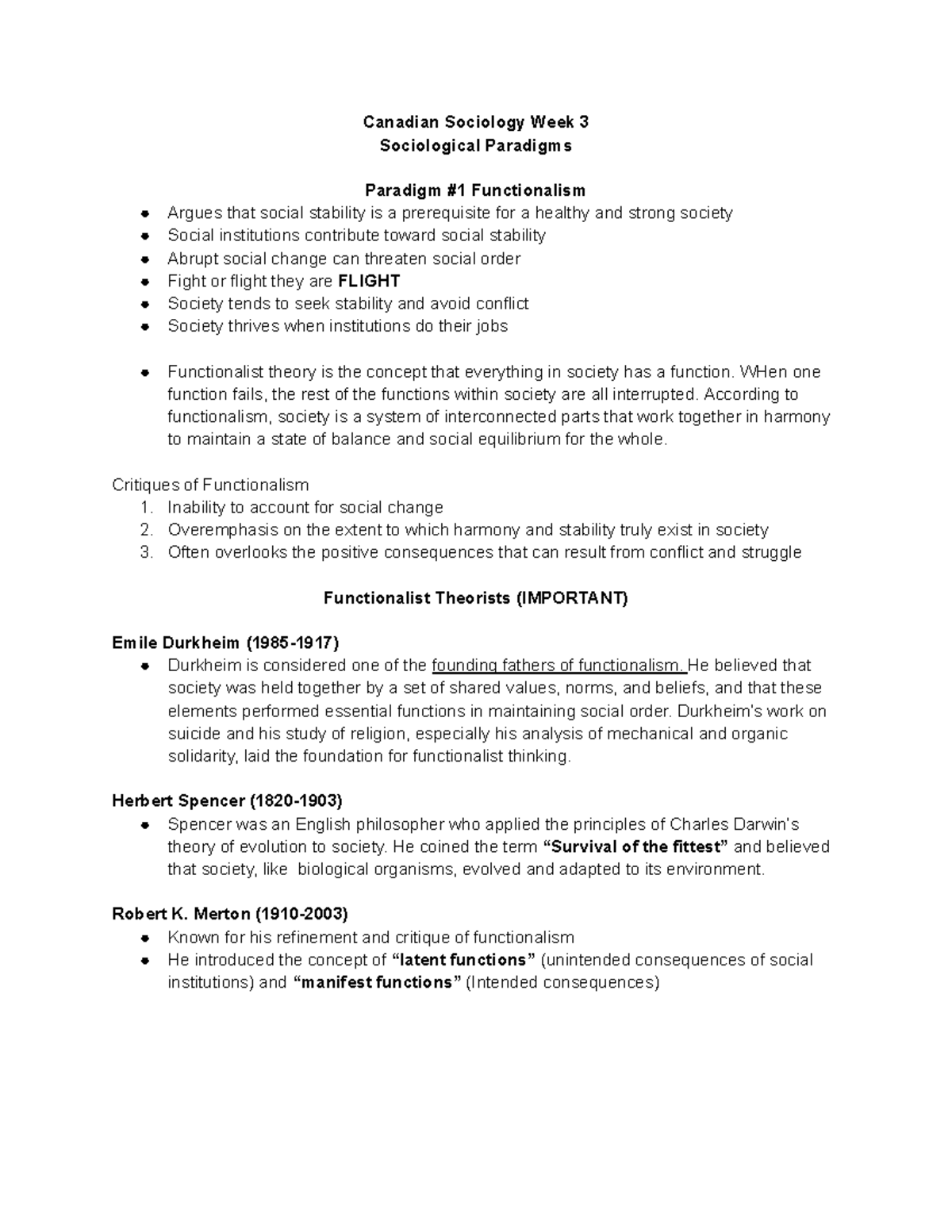 Canadian Sociology Sociological Paradigms - Canadian Sociology Week 3 ... Canadian Sociology Sociological Paradigms - Canadian Sociology Week 3 ...