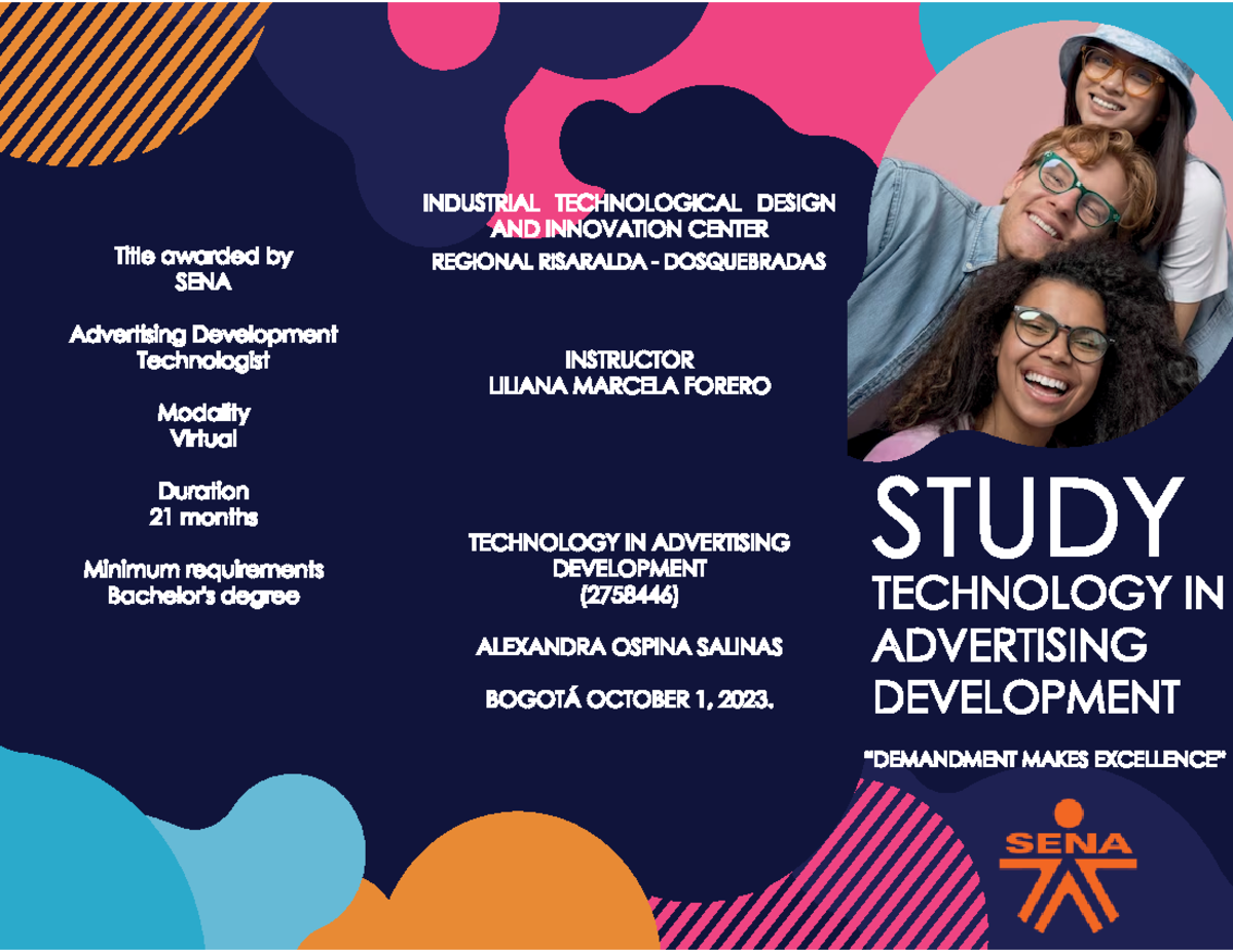 Ingles - descripcion del programa - STUDY TECHNOLOGY IN ADVERTISING DEVELOPMENT “DEMANDMENT ...