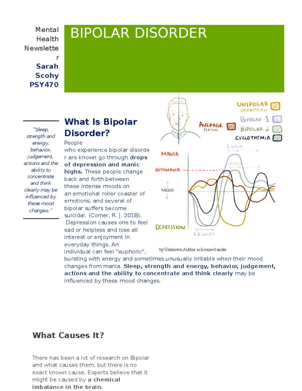 Mental Health Newsletter-Bipolar - by Unknown Author is licensed under ...