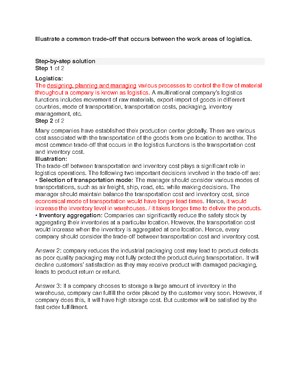 MS3124 Review Lecture 6 - MS3124 Review Questions - Lecture 6 The ...
