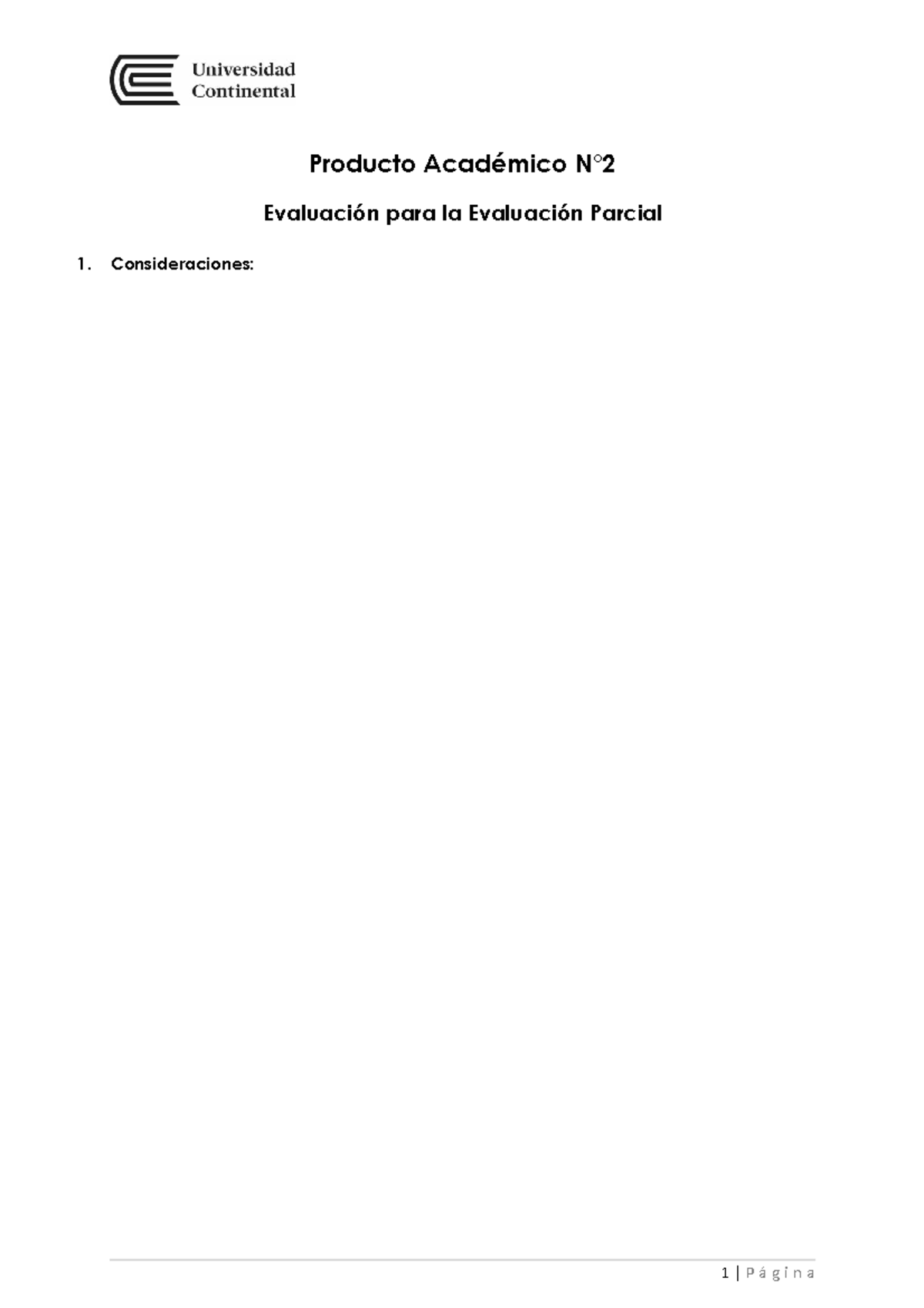 PA 02 2023 - PA 2 - Producto Académico N° Evaluación para la Evaluación Parcial 1 ...