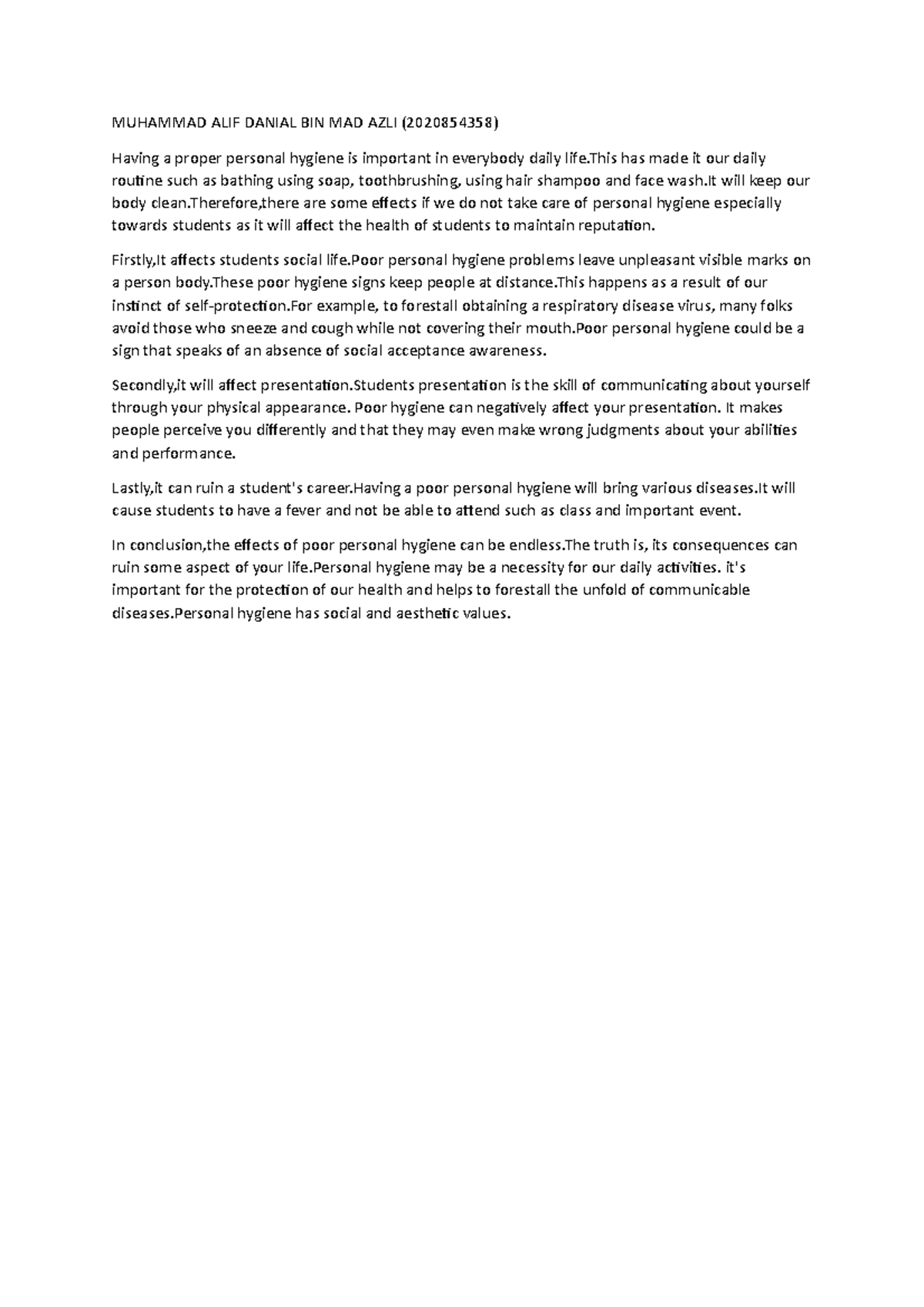 Muhammad ALIF Danial(ELC)a d ad adasda d asdasd - MUHAMMAD ALIF DANIAL ...