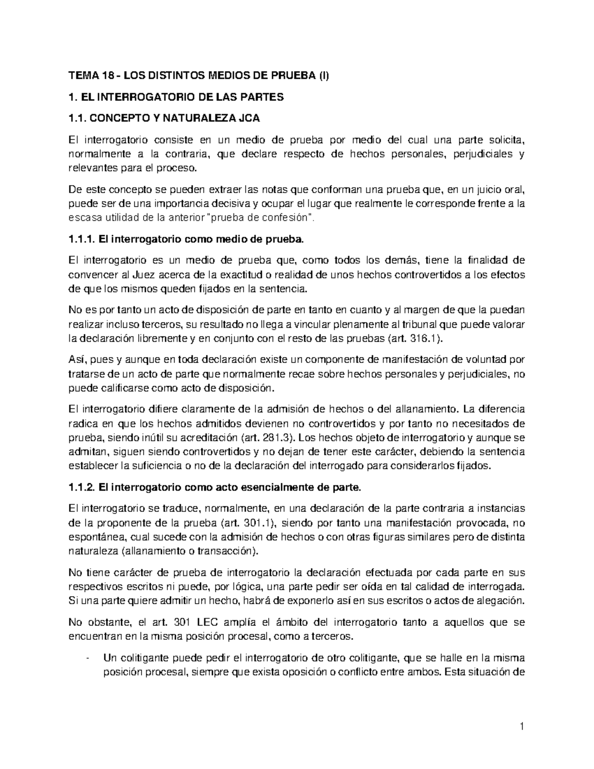 TEMA 18 - LOS Distintos Medios DE Prueba (I) Remitido - TEMA 18 - LOS ...