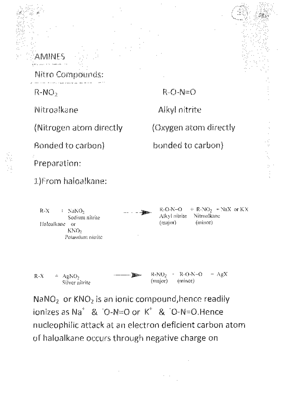 Chapter 13 - vvv useful for childrens - 1 AMINES Nitro Compounds ...