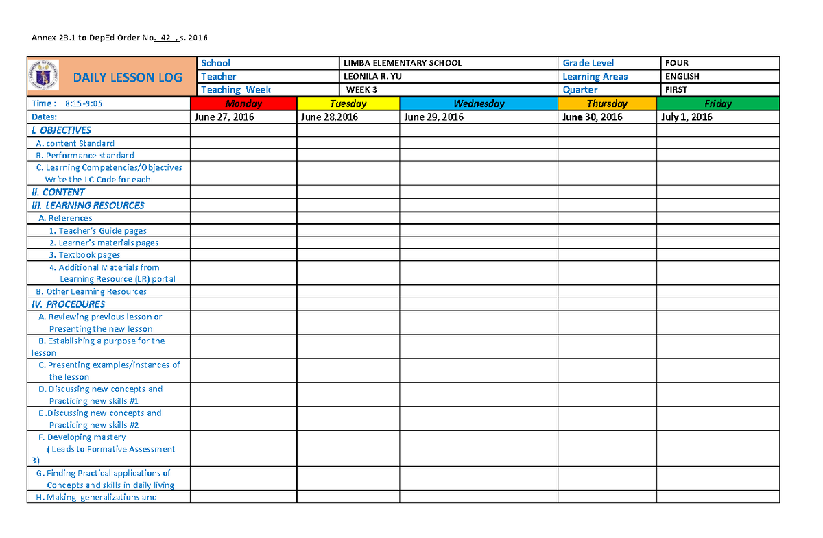 Instructional Planning (The process of systematically planning ...