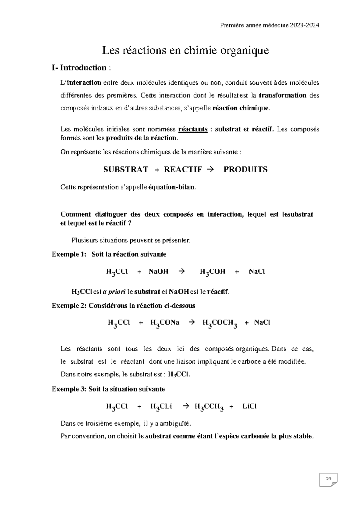 1000059341 - Résumé des réactions organiques - Les réactions en chimie ...