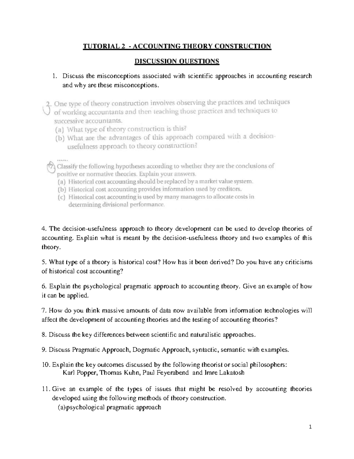 2022 Tutorial 2 Accounting Theory Construction - 1 TUTORIAL 2 ...
