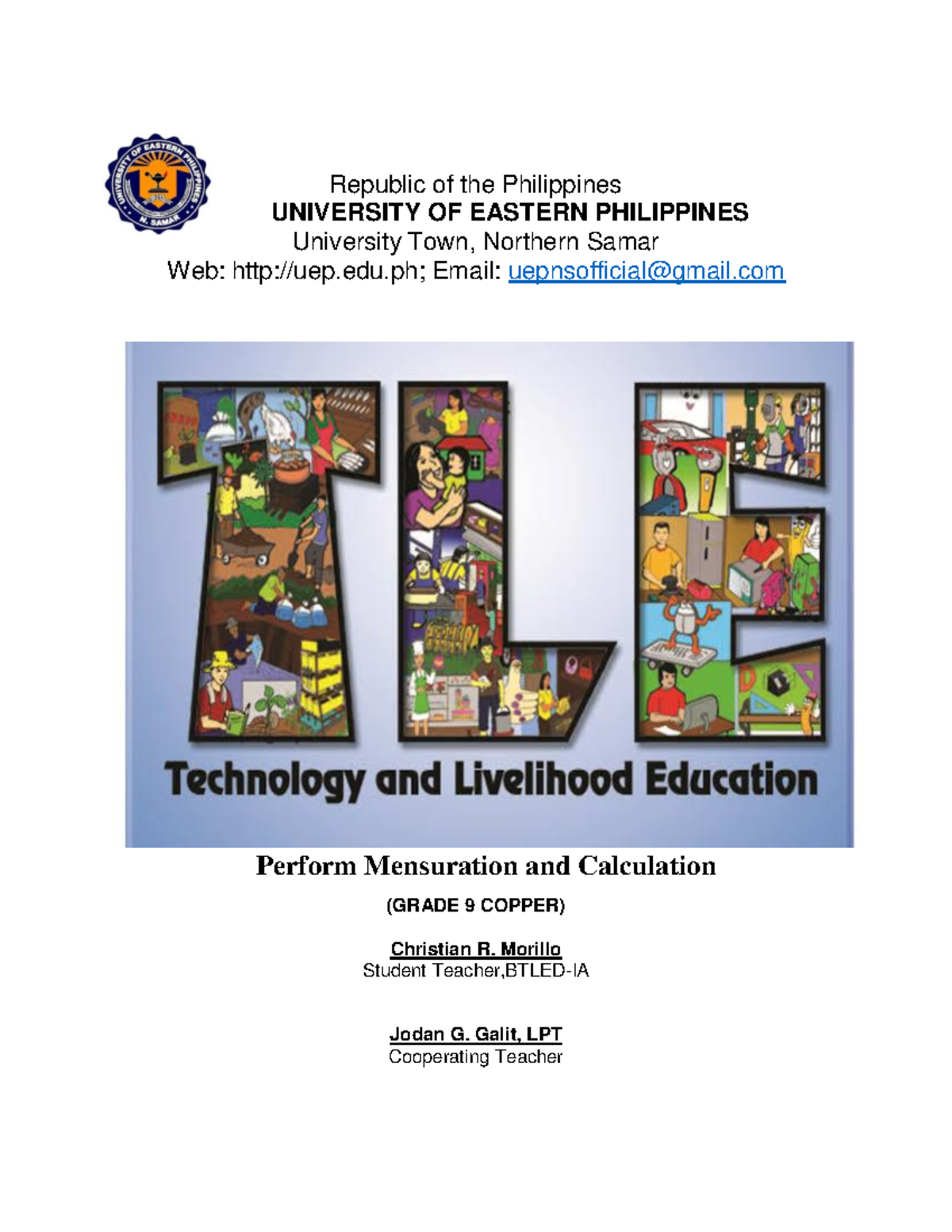 Perform Mensuration and Calculation in Carpentry - Republic of the ...